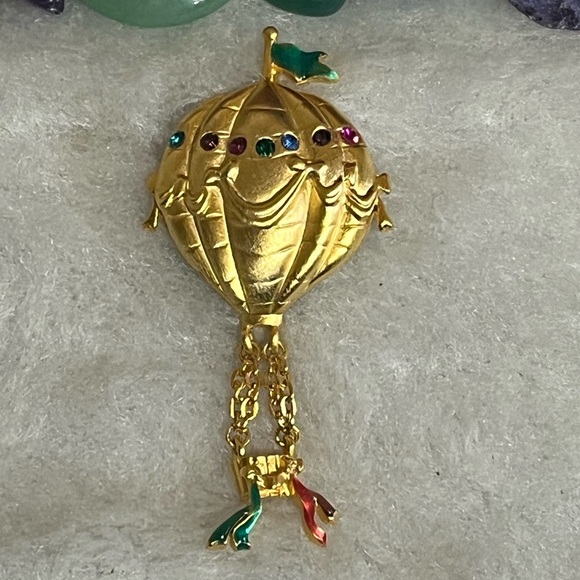 Vintage | Jewelry | Vintage Hot Air Balloon Brooch | Poshmark
